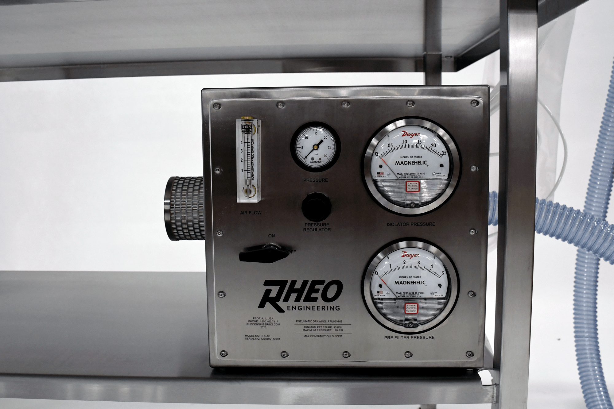 Dynamic Air Flow Weigh & Dispense Containment System - Rheo Flexibles