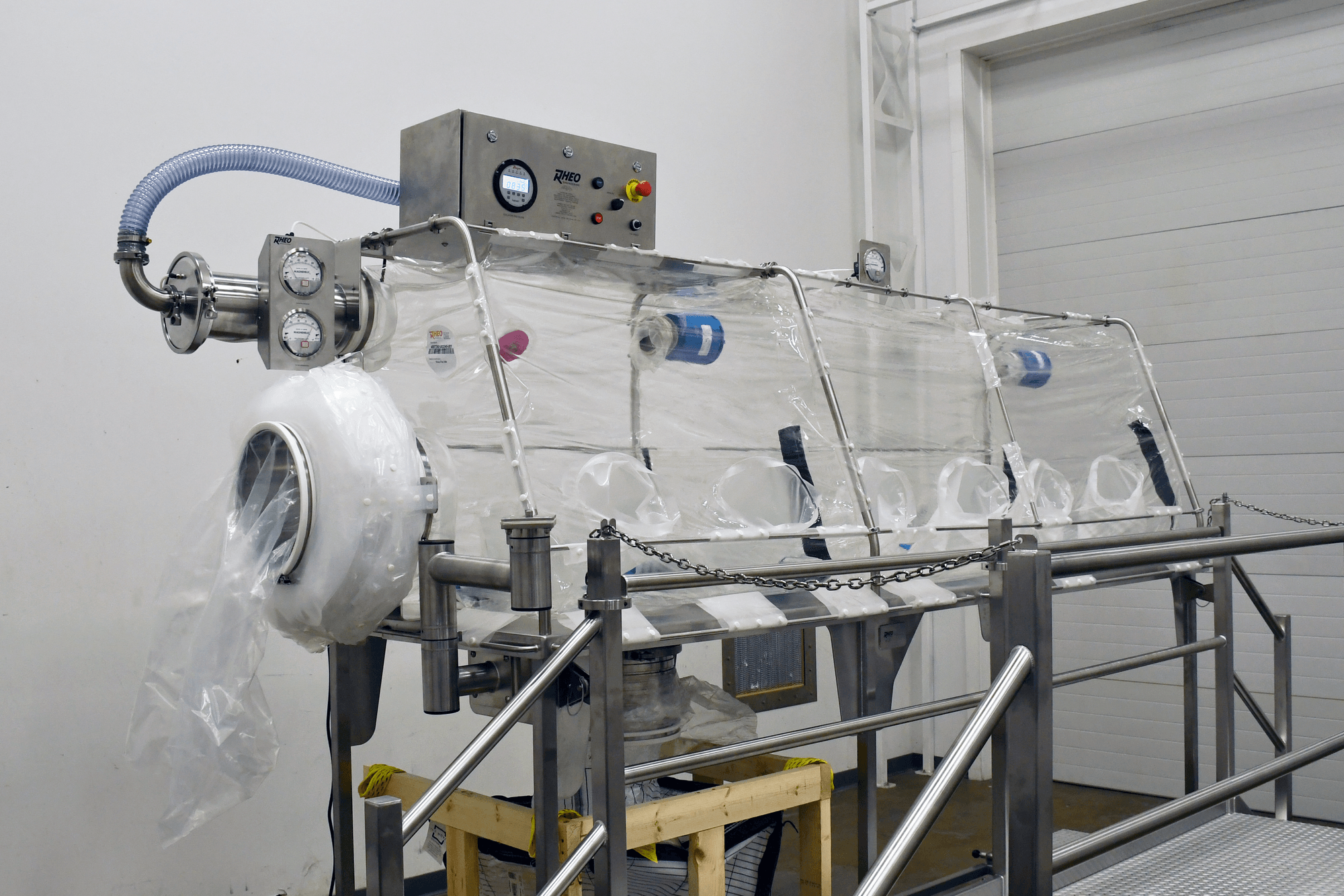 2-Chamber Weigh & Dispense Negative Pressure Isolator - Rheo Flexibles